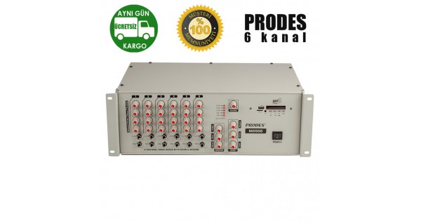 Prodes MD-500 6 Kanal 500 Watt Usb'li Anfi - MD-500U
