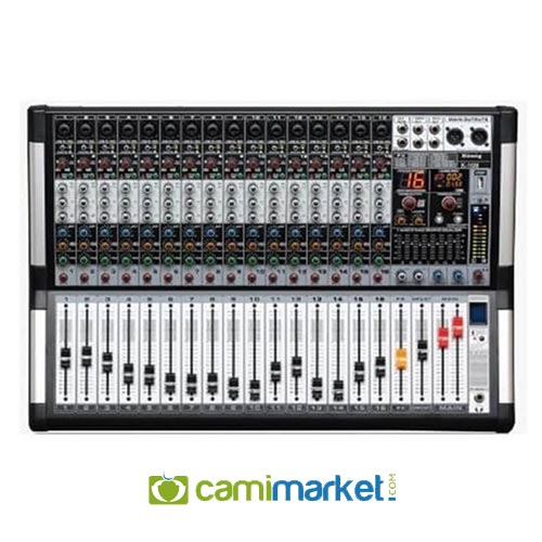 König K-16M 16 Kanal Efektli Deck Ses Mikseri - KNG-K-16M