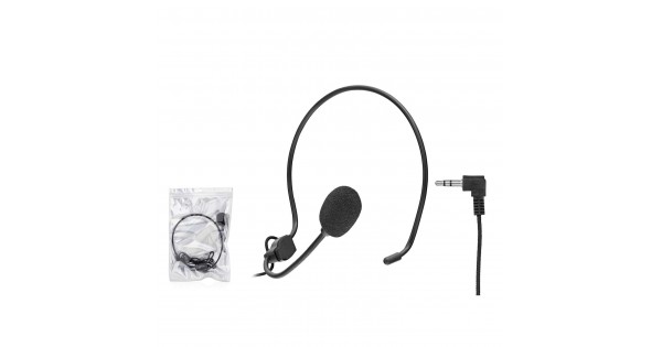 Kafa Mikrofonu (HEADSET) Telsiz Kafa Mikrofonu 1 Metre - Bilgisayar Mikrofonu - KM-003